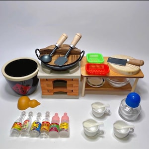 Real Miniature Kitchen Set: Tiny Cooking Show Playset - Etsy