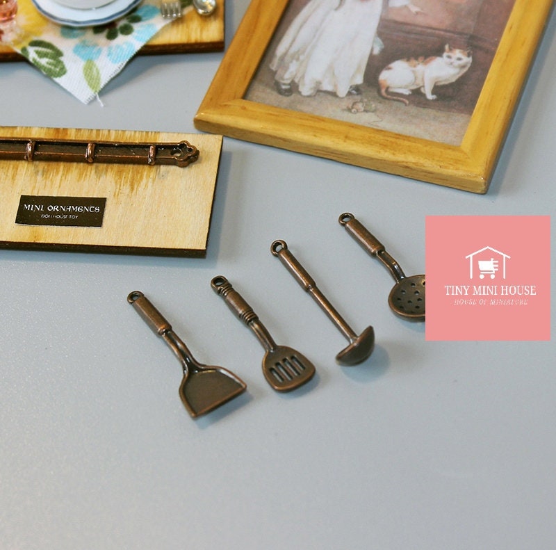 Miniature Cooking Utensil for Real Cooking Miniature 1:12 Metal ...