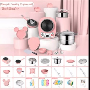 Real Mini Kitchen Set: Kids Cooking Role Play - Etsy