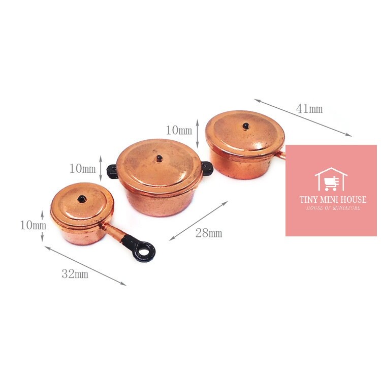 Real Miniature Cooking: Miniature Pan for Tiny Cooking or - Etsy