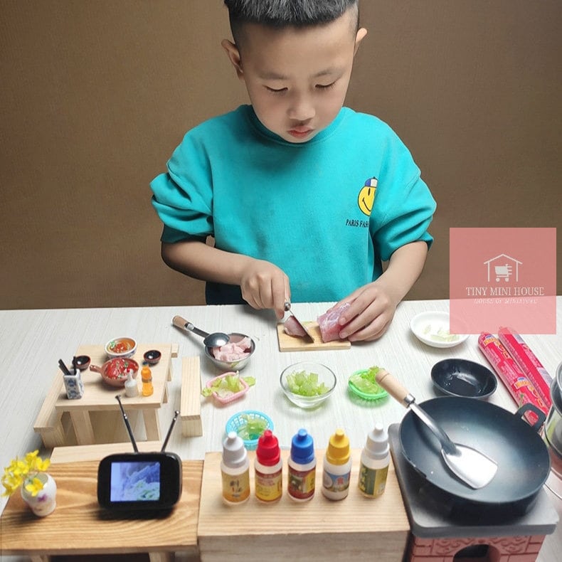 Real Working Miniature Kitchen Set for Cook Real Mini Food - Etsy Australia