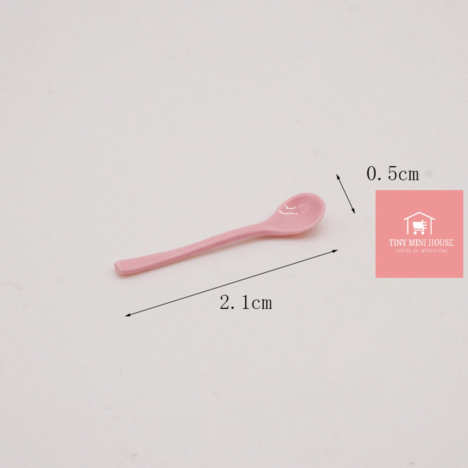 Mini Dessert Spoons (5pcs): Tiny Cooking, Dollhouse Kitchen Miniature ...