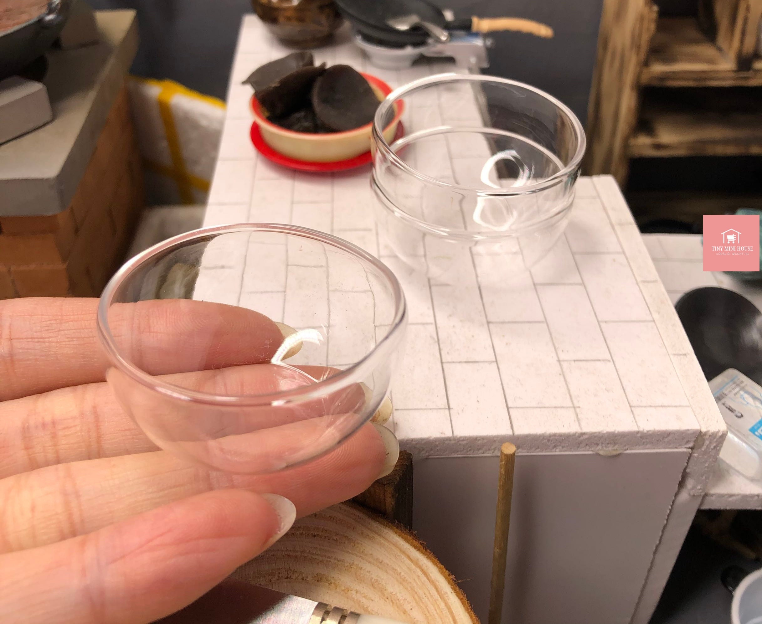 Real Miniature Cooking Mini Mixing Glass Bowl. for Mini Food - Etsy