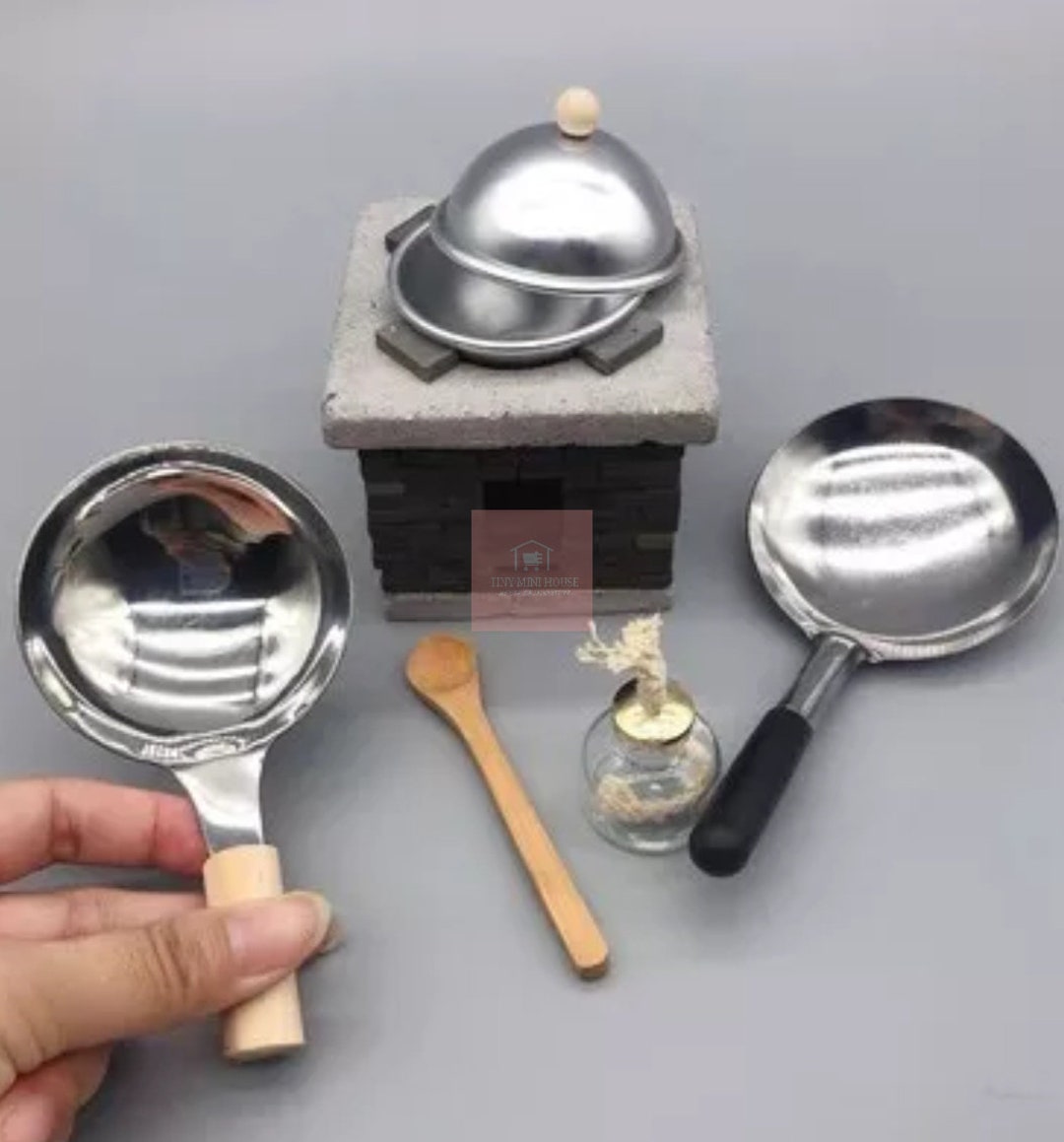 Miniature Tiny Cooking Stove and Cookware Set Can Really Working and ...