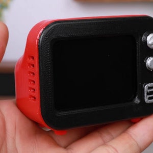 Real Working Miniature Television TV Perfect for Your Dollhouse ...