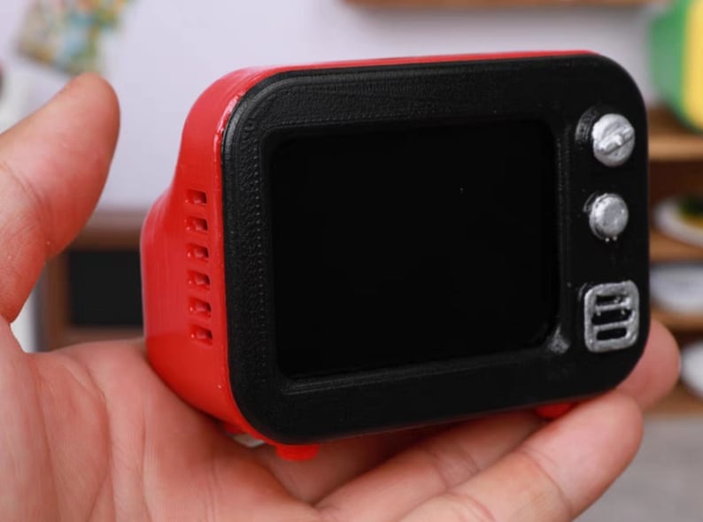 Real Working Miniature Television TV Perfect for Your Dollhouse ...