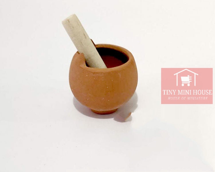 Real Miniature Mortar and Pestle Set Grinder Crusher for Real - Etsy