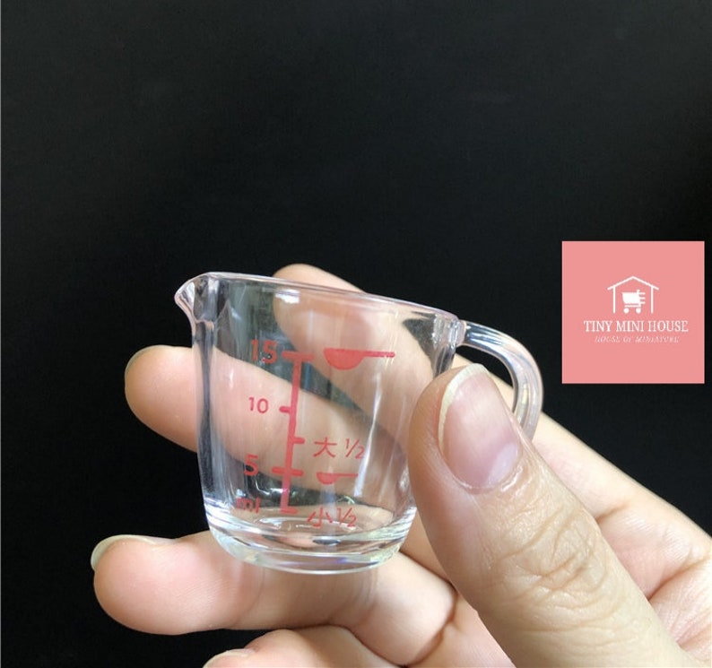 Real Cooking Miniature: Mini Measuring Cup for Real Tiny Cooking or ...