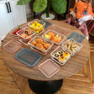 9pcs Miniature Food Storage Box for Tiny Cooking or Dollhouse Kitchen ...