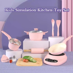 Real Mini Kitchen Set: Kids Cooking Role Play - Etsy