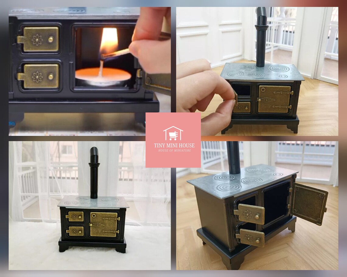 Miniature Cooking: Real Mini Metal Stove Can Cook Real - Etsy