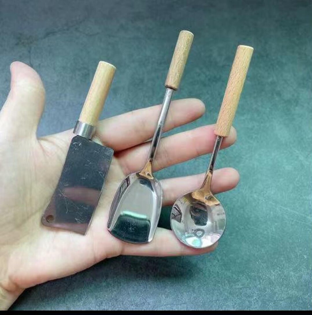 Real Miniature Cooking Utensils: Mini Kitchen Food Grade Tools - Etsy