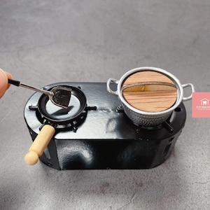 Real Mini Food Cooking 1:12 Miniature Cooking Stove for Miniature ...