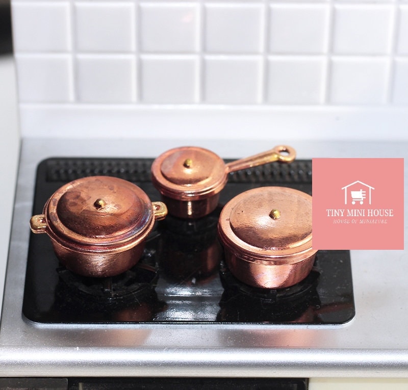 Real Miniature Cooking: Miniature Pan for Tiny Cooking or - Etsy