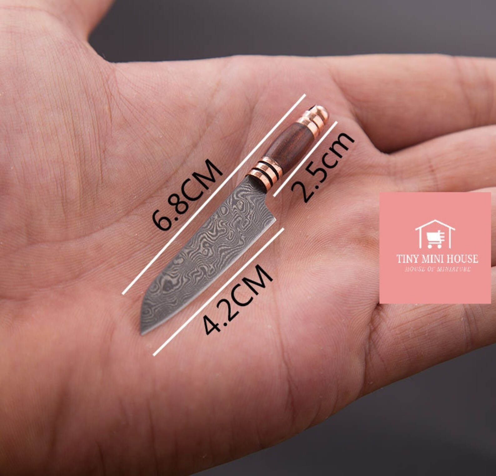 Real Miniature Cooking: Real Mini Santoku Knife Knife Holder Sharp as ...