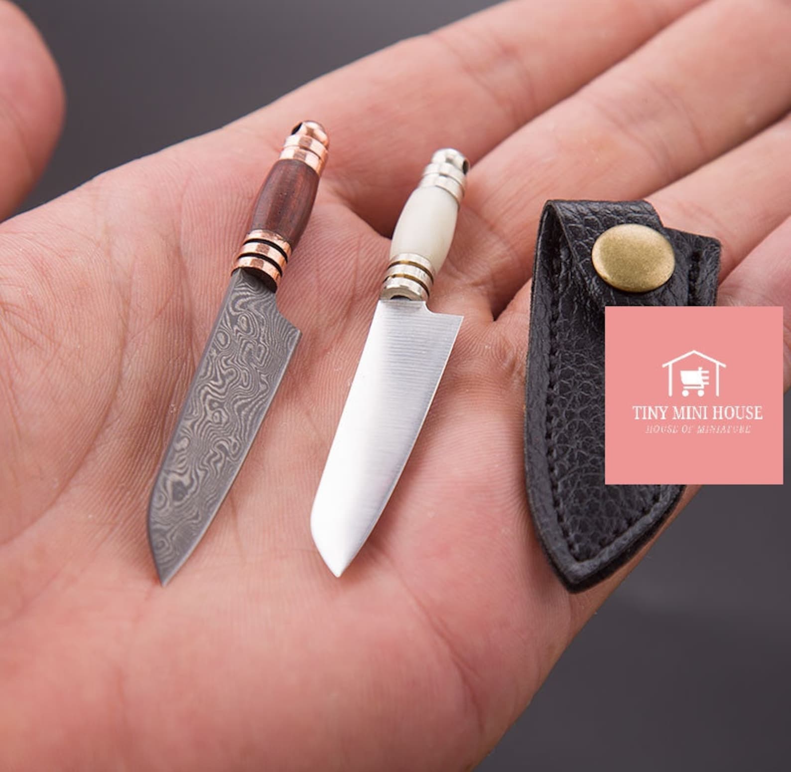 Real Miniature Cooking: Real Mini Santoku Knife Knife Holder Sharp as ...