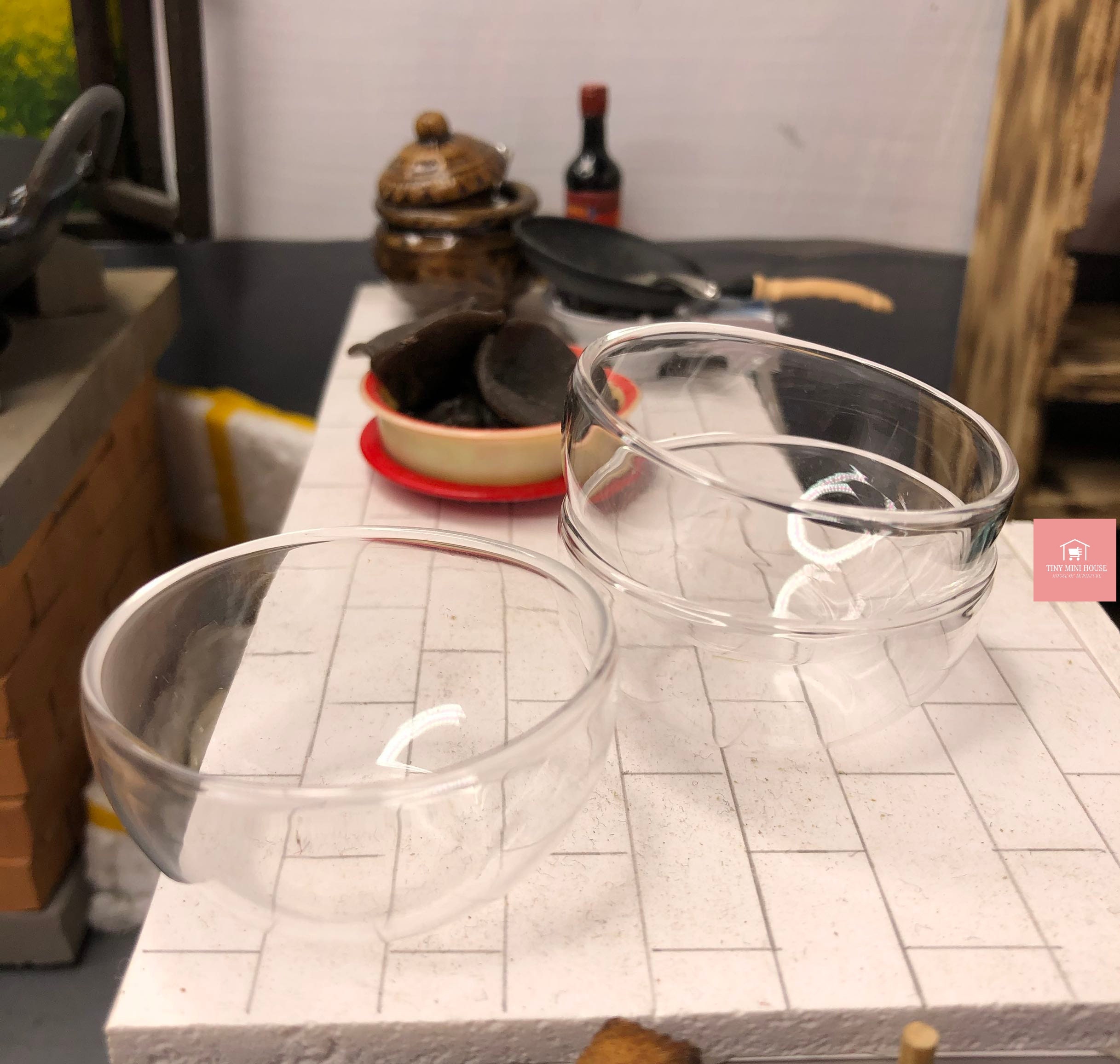 Real Miniature Cooking Mini Mixing Glass Bowl. for Mini Food - Etsy