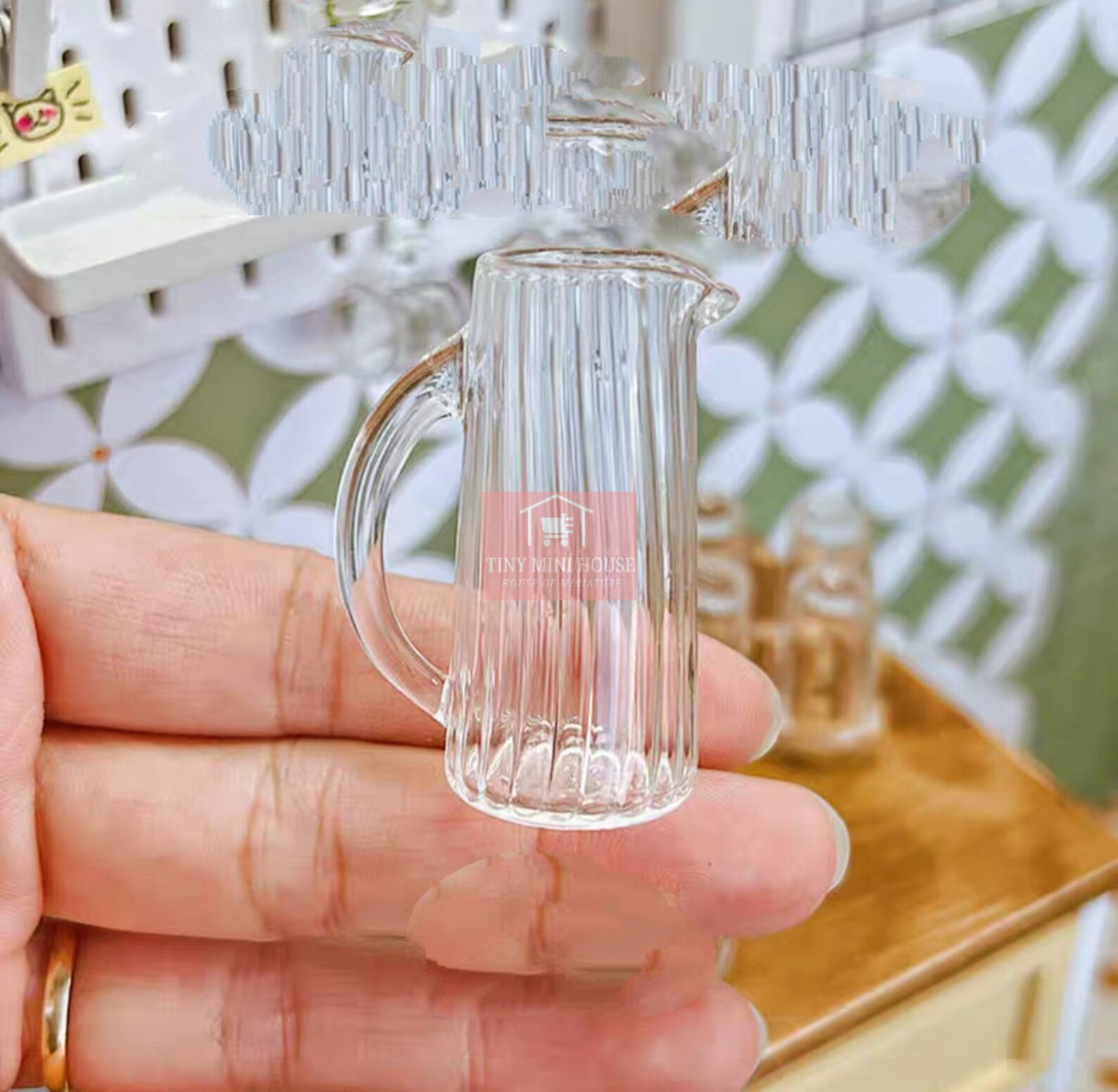 Real Miniature Cocktail Glass Pitcher Set for Real Mini Cooking or ...