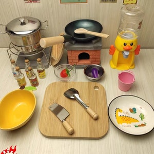 Real Miniature Kitchen Set: Tiny Food Cooking, Cookware Included - Etsy