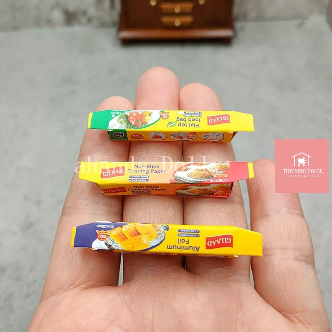 Real Mini Cooking 1:12 Miniature Cooking Aluminium Foil Food - Etsy