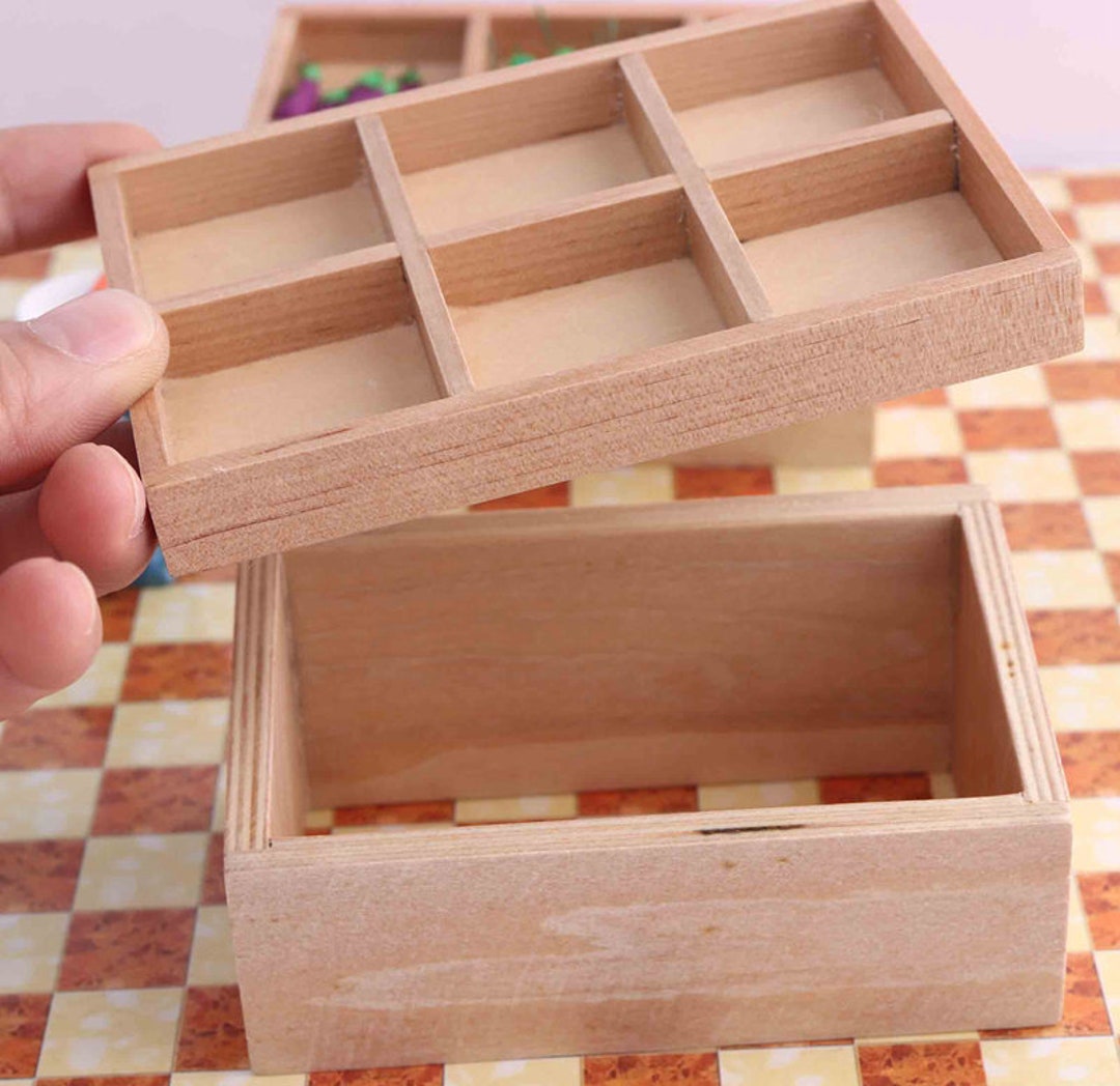 Miniature Real Wooden Fruit and Vegetables Stand Stall Dollhouse ...