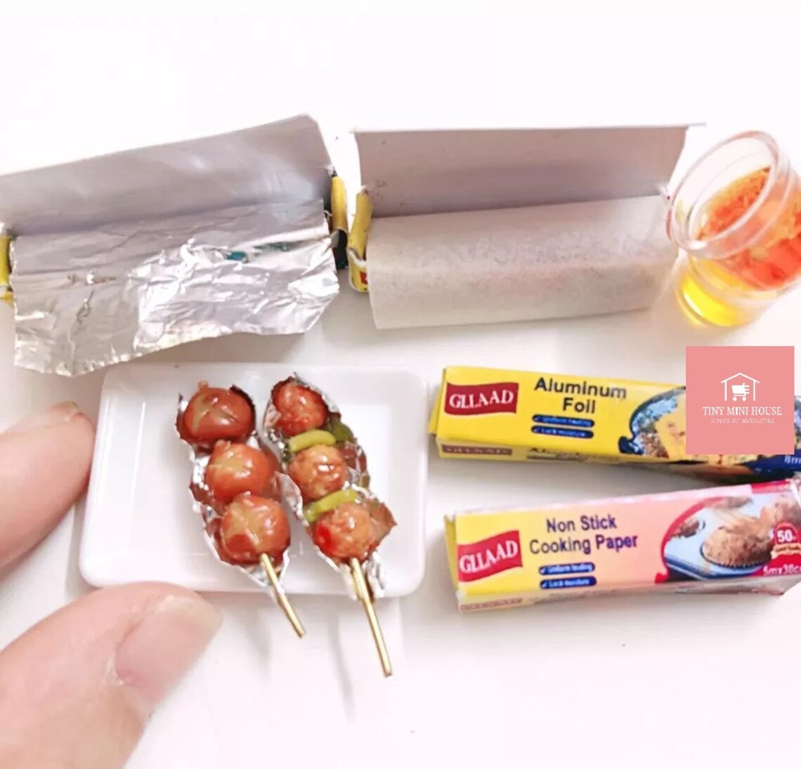 Real Mini Cooking 1:12 Miniature Cooking Aluminium Foil Food - Etsy