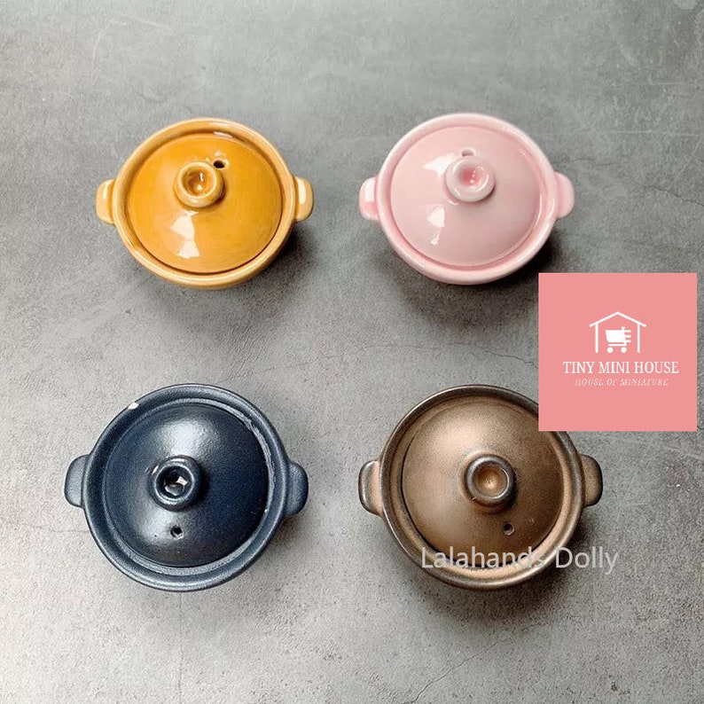 Real Miniature Cooking: Mini Ceramic Pot for Cook Tiny Food or ...