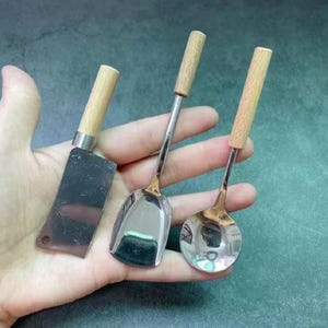 Real Miniature Cooking Utensils for Real Mini Kitchen Cooking Mini Food ...