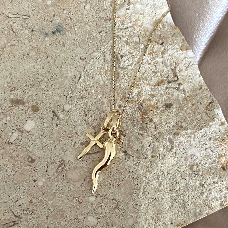 Red Diamond Cross Pendant - Etsy