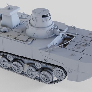 Japanese Type 2 Ka-mi Amphibious Light Tank With Floats WW2/WWII Bolt ...