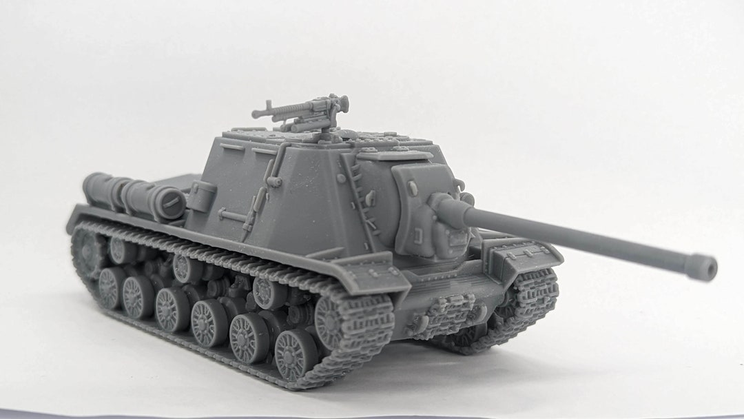 Soviet ISU-122 Heavy SPG Tank WW2/WWII Bolt Action 28mm / 1:56 Scale - Etsy