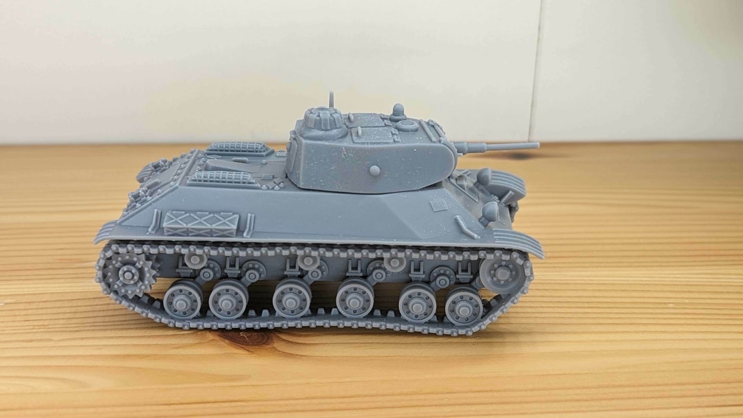 Soviet T50 Light Tank With Machine Gun - WW2/WWII -- Bolt Action 28mm ...