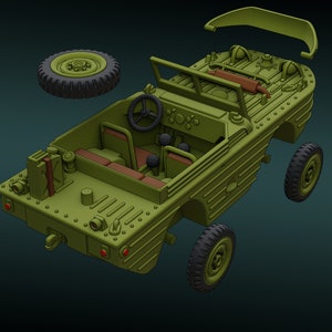 Ford GPA Seep Amphibious Vehicle WW2/WWII Bolt Action 28mm / 1:56 for ...