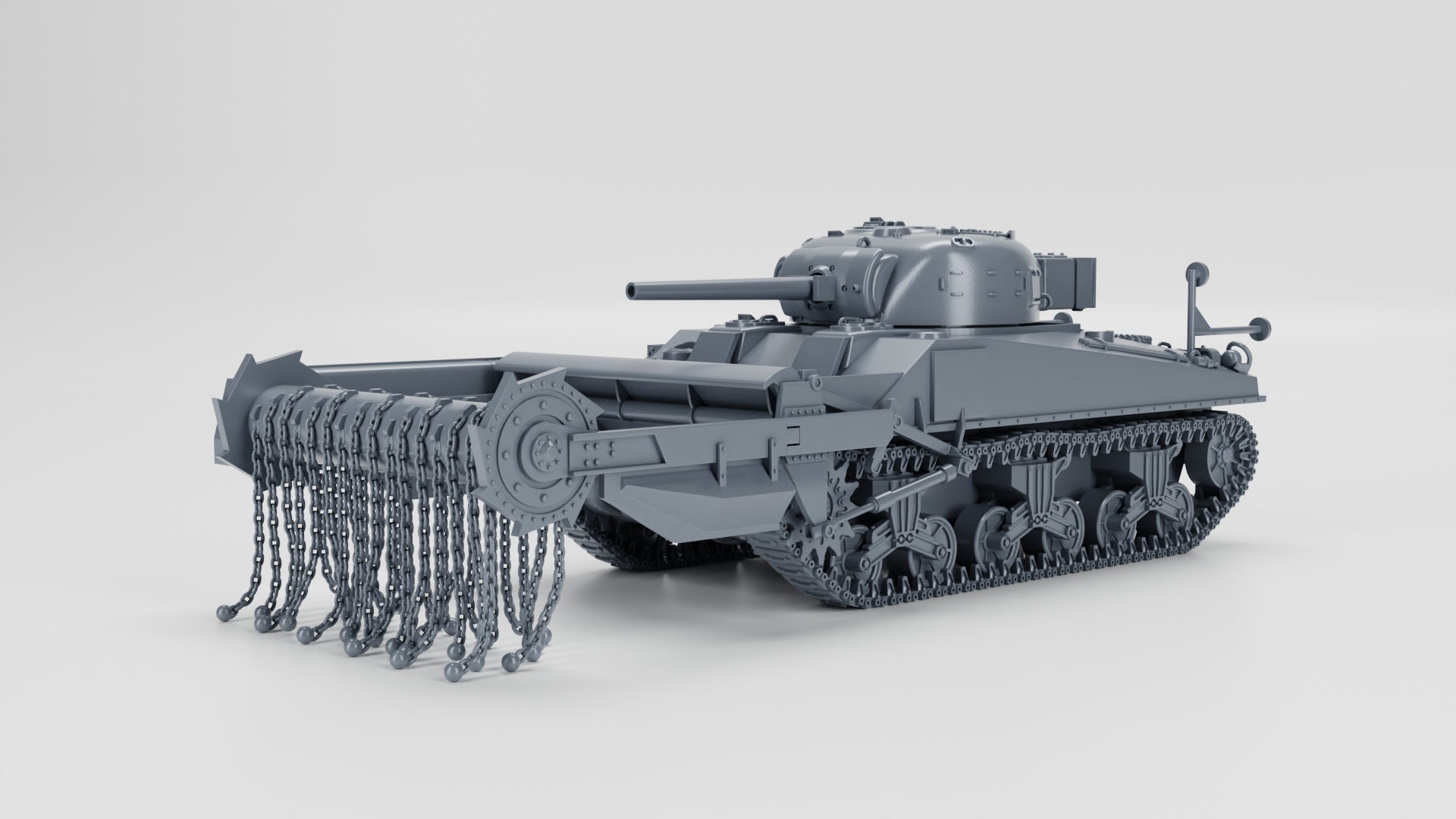 M4A4 Sherman Crab Mine Flail Bolt Action 28mm / 1:56 Scale - Etsy