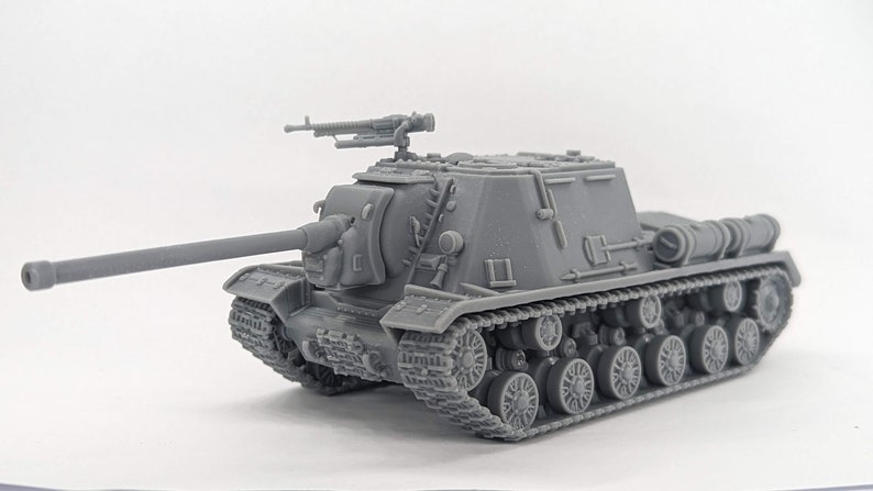Soviet ISU-122 Heavy SPG Tank WW2/WWII Bolt Action 28mm / 1:56 Scale - Etsy