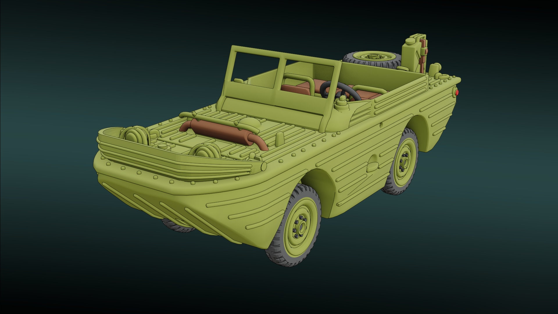 Ford GPA Seep Amphibious Vehicle WW2/WWII Bolt Action 28mm / 1:56 for ...