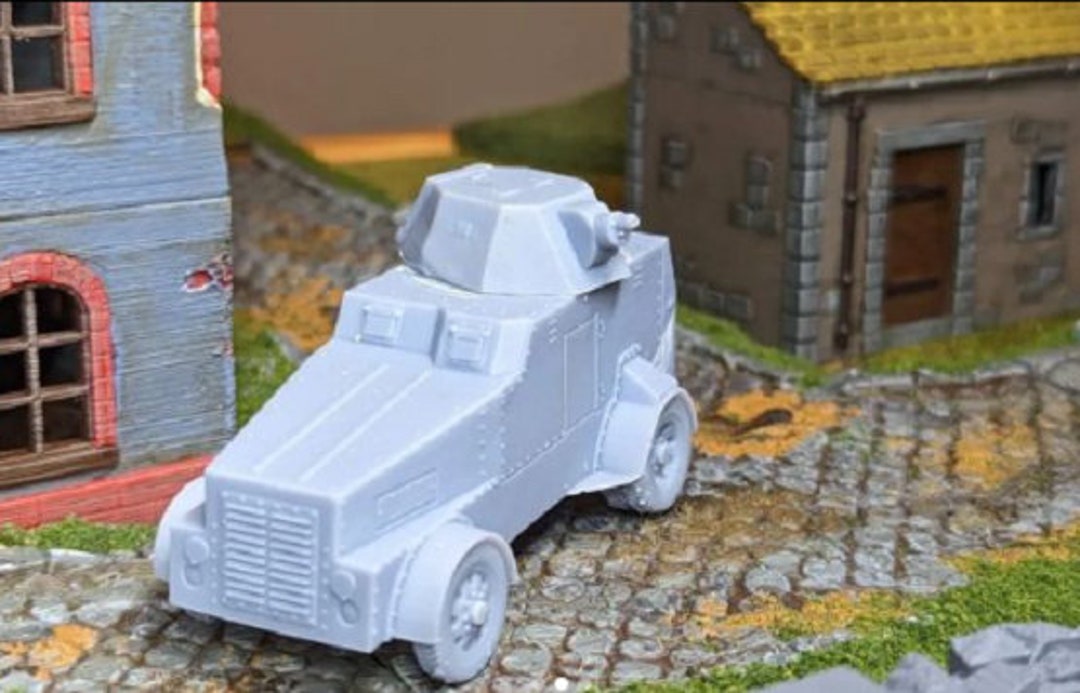 French CDM Armoured Car WW2/WWII -- Bolt Action 28mm or 1:56 Scale for ...