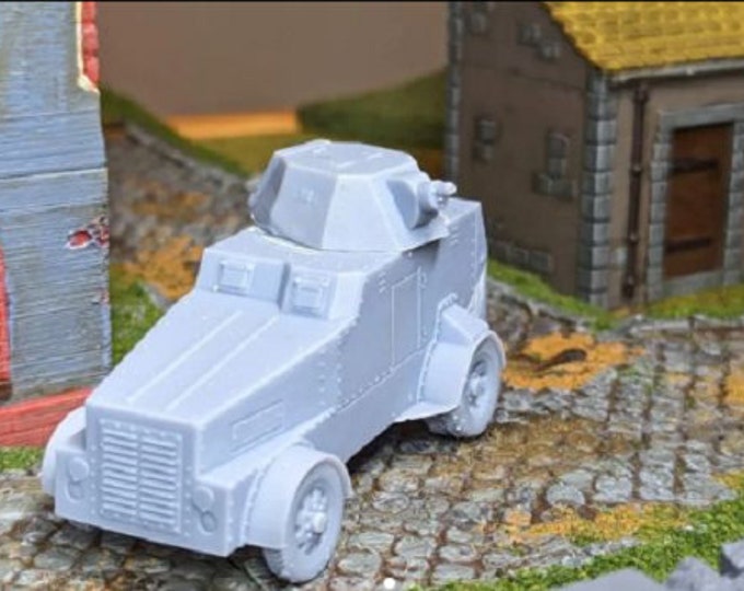 French CDM Armoured Car WW2/WWII -- Bolt Action 28mm or 1:56 Scale for ...