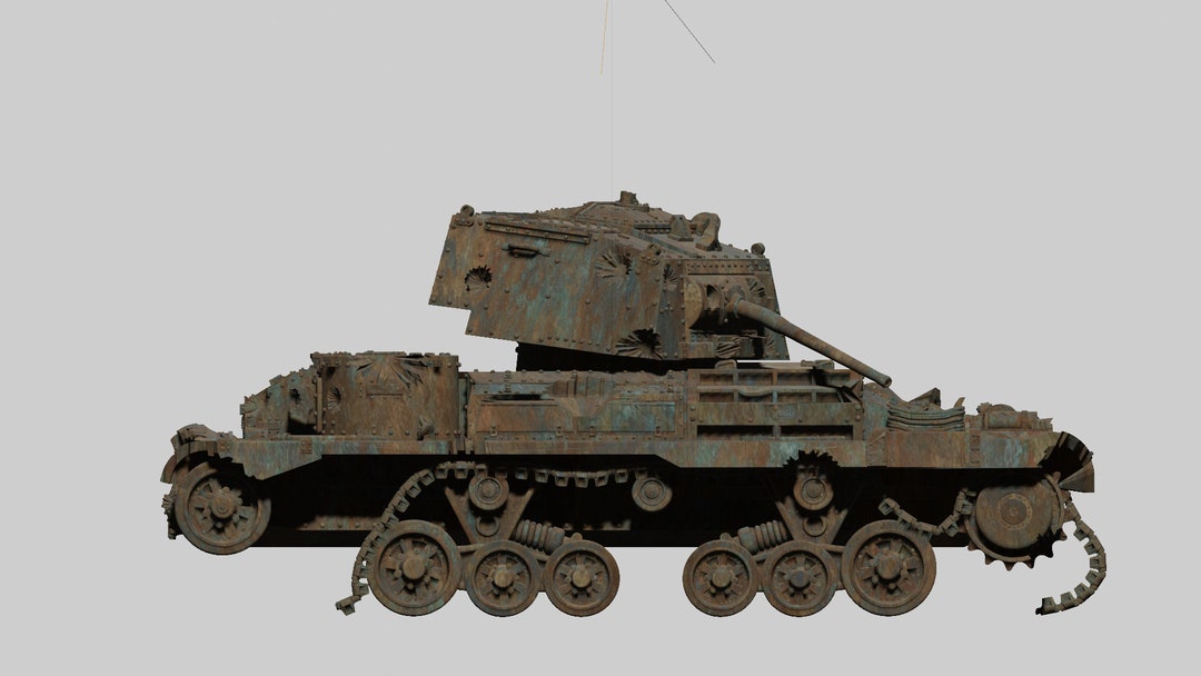 British A9 Cruiser Mk I Tank destroyed WW2/WWII Bolt Action 28mm / 1:56 ...