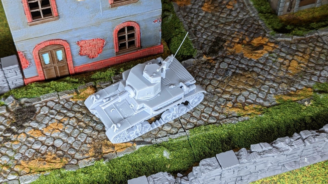 Bradley M2A4 Light Tank USA WW2/WWII Bolt Action 28mm / 1:56 Scale - Etsy