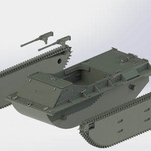 LVT 1 Alligator Amphibious Tank WW2/WWII Bolt Action 28mm / 1:56 Other ...
