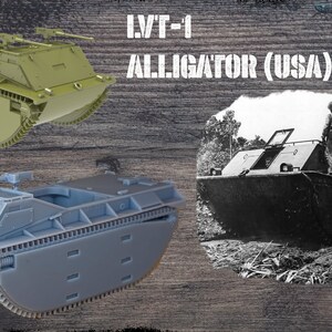 LVT 1 Alligator Amphibious Tank WW2/WWII Bolt Action 28mm / 1:56 Other ...