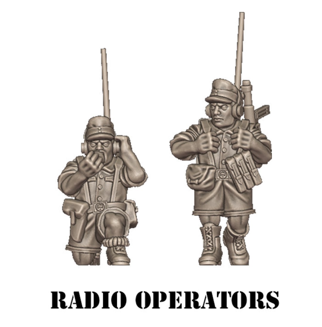 North Afrika/africa Korps Two Radio Operators WW2/WWII Bolt Action 28mm ...
