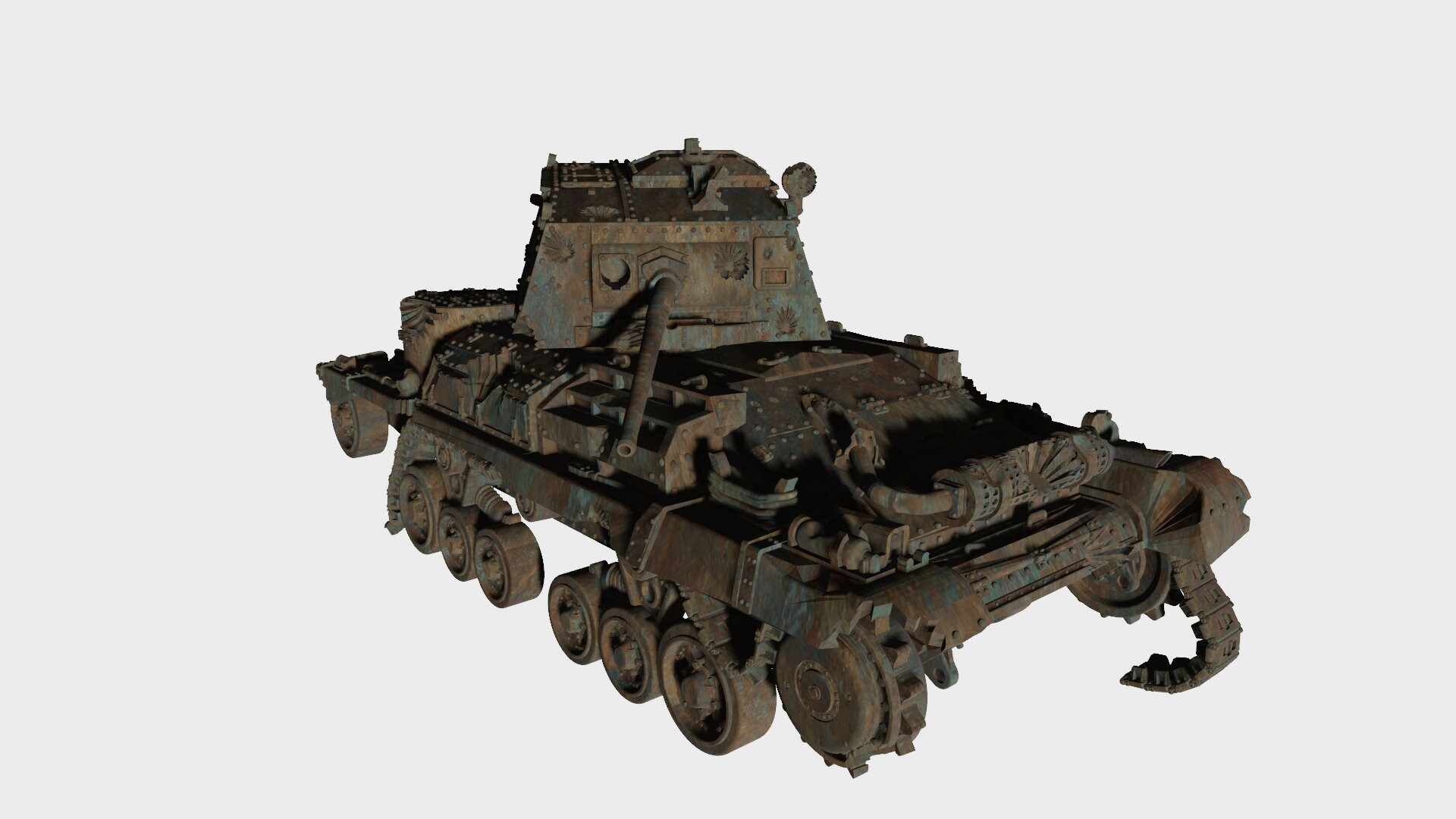 British A9 Cruiser Mk I Tank destroyed WW2/WWII Bolt Action 28mm / 1:56 ...