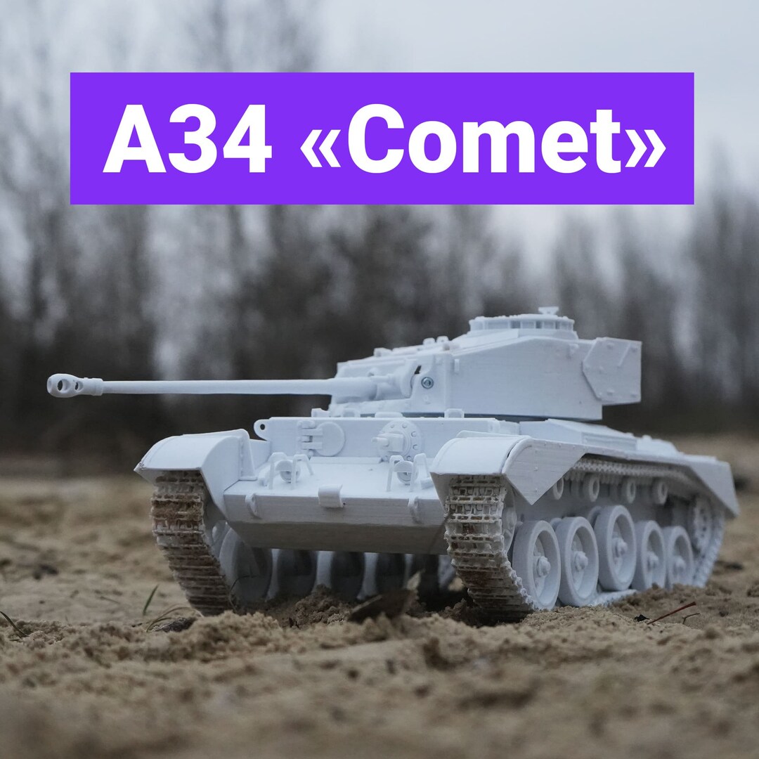 British A34 Comet Tank WW2/WWII Bolt Action 28mm / 1:56 - Etsy