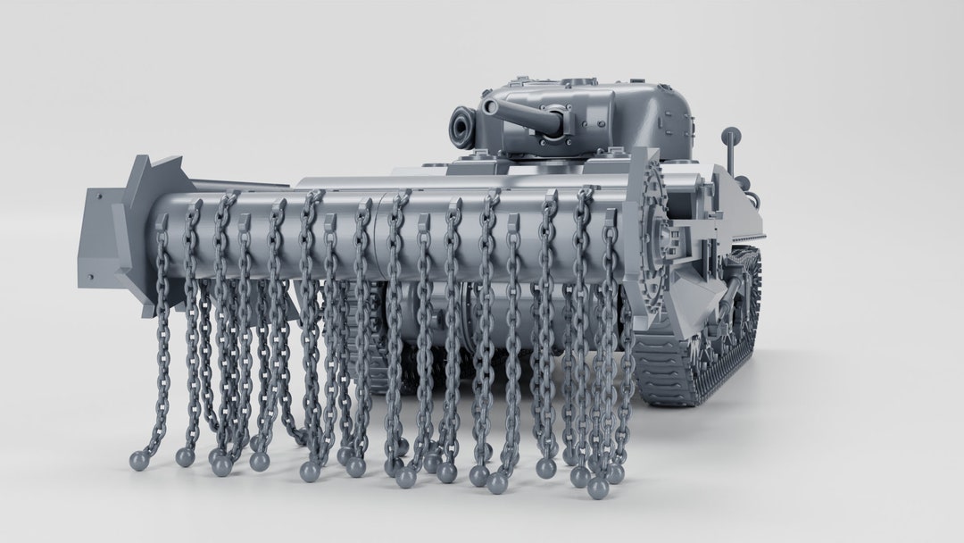 Mine Flail ONLY for Sherman M4A4 Crab 2 Sets Bolt Action 28mm / 1:56 1/ ...