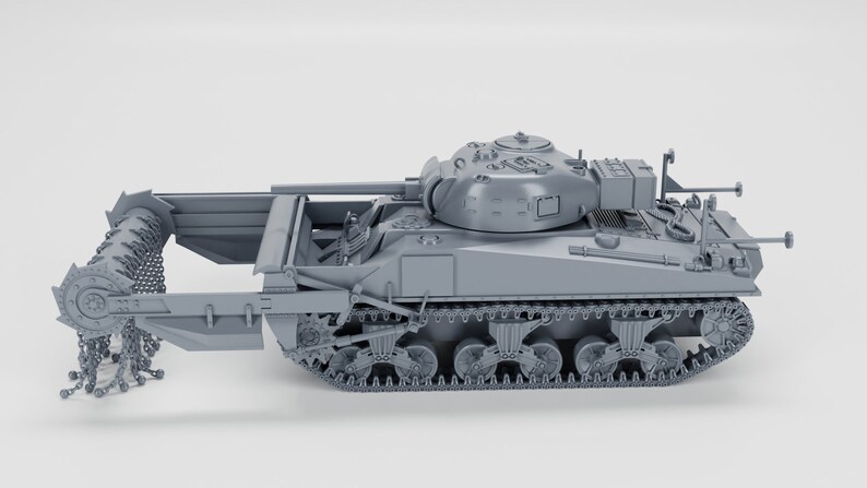 M4A4 Sherman Crab Mine Flail Bolt Action 28mm / 1:56 Scale - Etsy