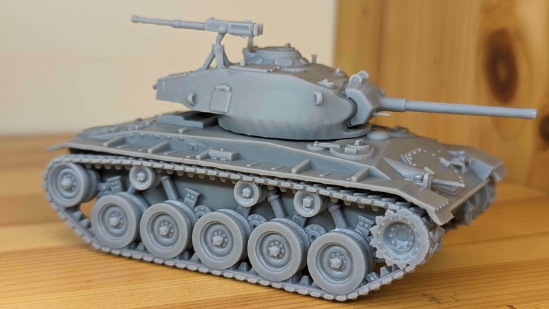 M24 Chaffee Light Tank Ww2/korea Bolt Action 28mm / 1:56 Scale - Etsy