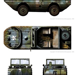 Ford GPA Seep Amphibious Vehicle WW2/WWII Bolt Action 28mm / 1:56 for ...