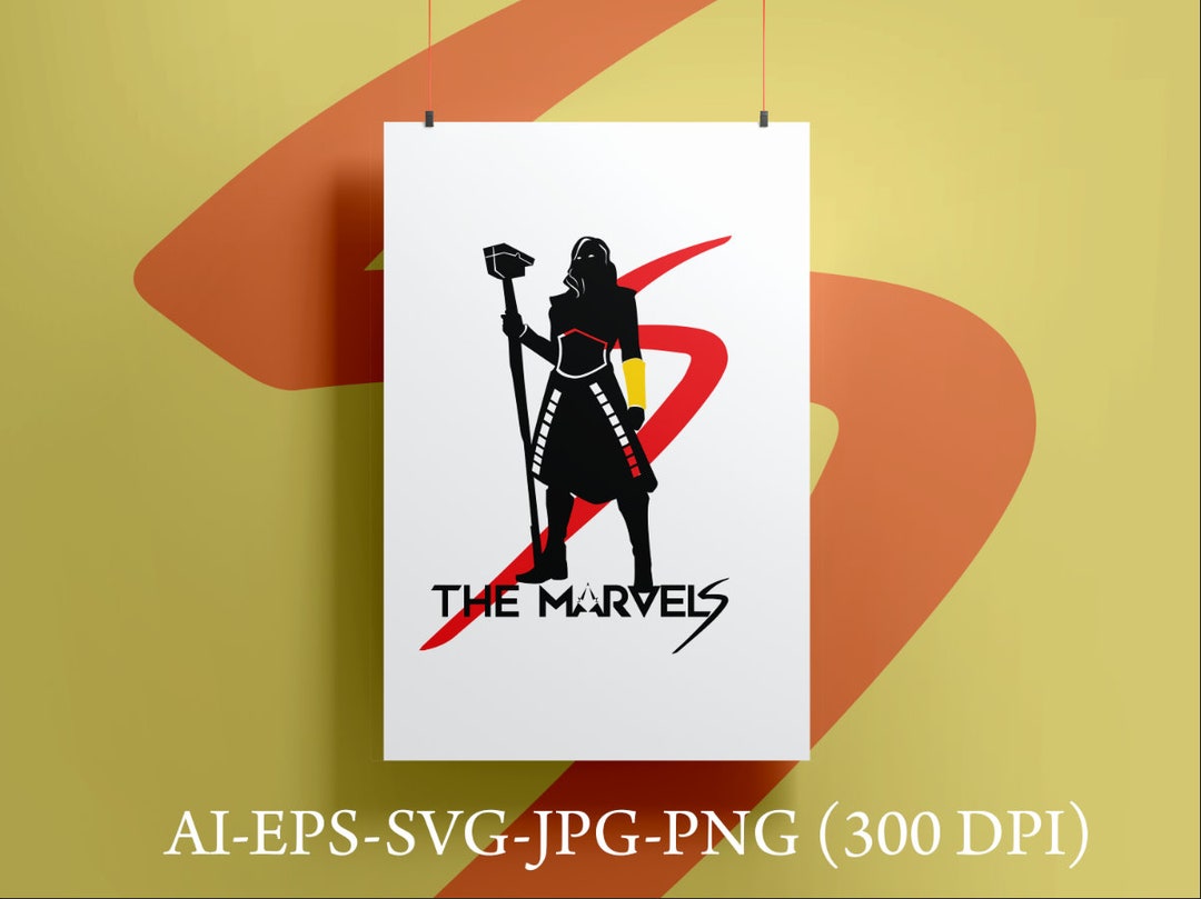 The Marvels : Dar Benn Siluet SVG PNG VECTOR - Etsy